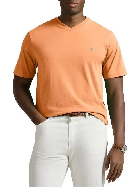 Polo Ralph Lauren Big & Tall Classic Fit V-neck T-shirt - Pompano Orange
