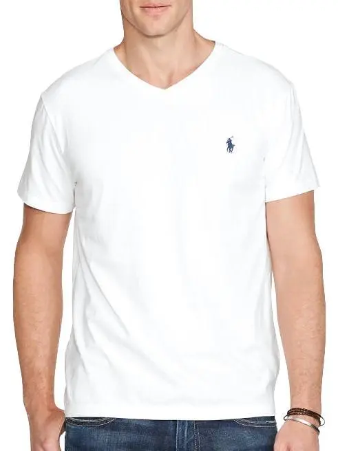 Polo Ralph Lauren Big & Tall Classic Fit V-neck T-shirt - White