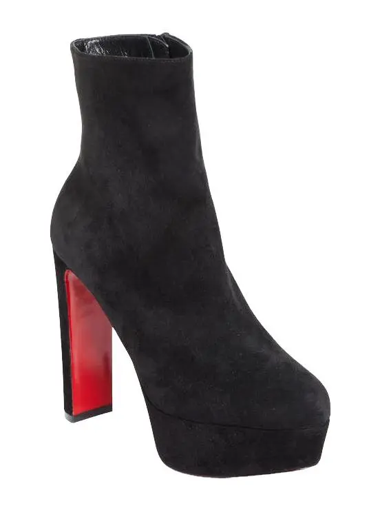 CHRISTIAN LOUBOUTIN Loo Platform Bootie - Black