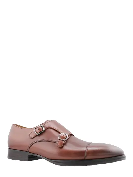 Gordon Rush Brayden Double Monk Strap Shoe - Brandy