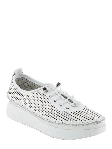 SPRING STEP SHOES Eastwood Platform Sneaker - White