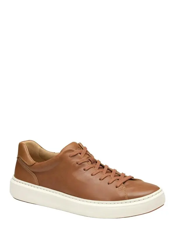 Johnston & Murphy Anders Sneaker - Tan Full Grain