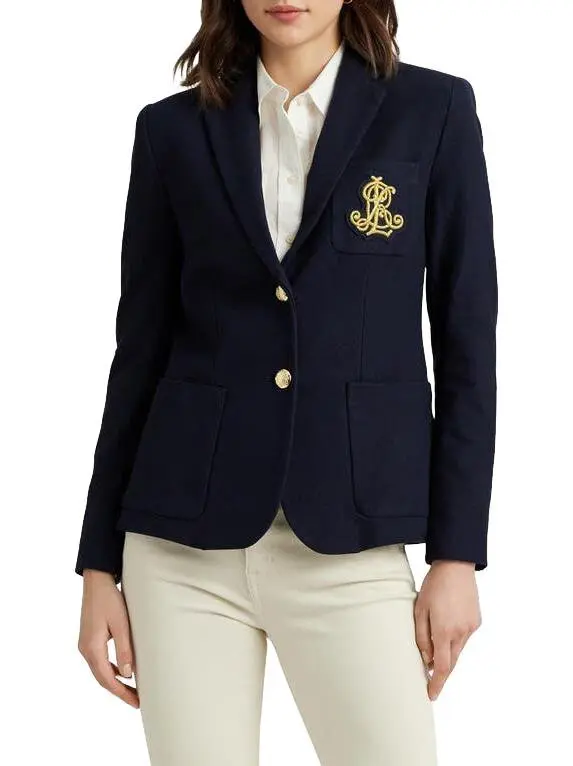 Ralph Lauren Bullion Jacquard Blazer - Lauren Nav