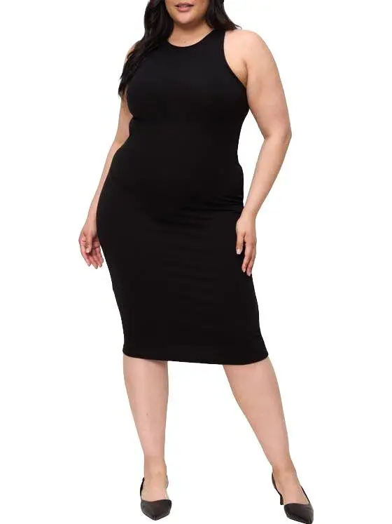 THE STANDARD STITCH Racerback Midi Dress - Onyx
