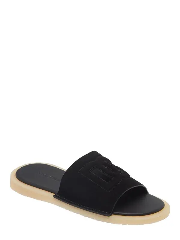 Dolce & Gabbana Crosta Slide Sandal - Black