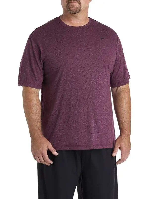 REEBOK Performance Tech T-shirt - Black Cherry Hthr