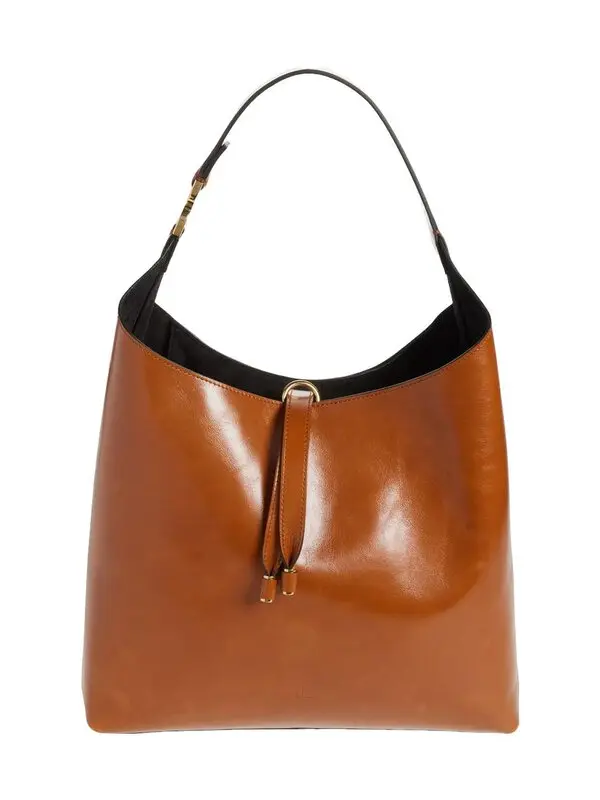 Chloé Large Marcie Leather Hobo Bag - 26m Clay Brown