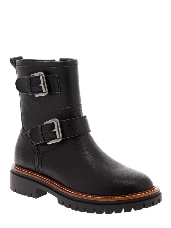 Mia Florence Leather Boots - Black