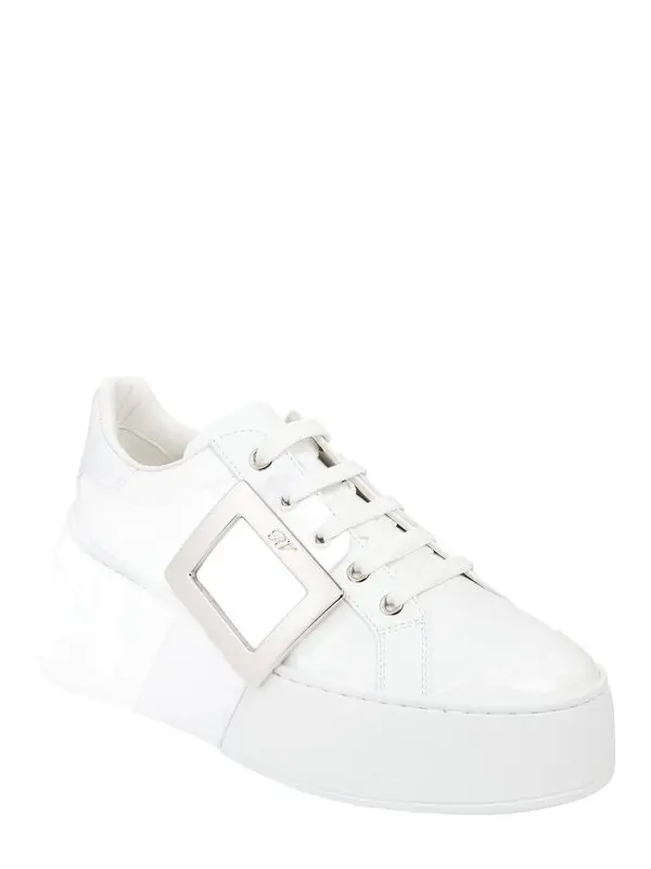 ROGER VIVIER Viv' Skate Platform Sneakers - Bianco