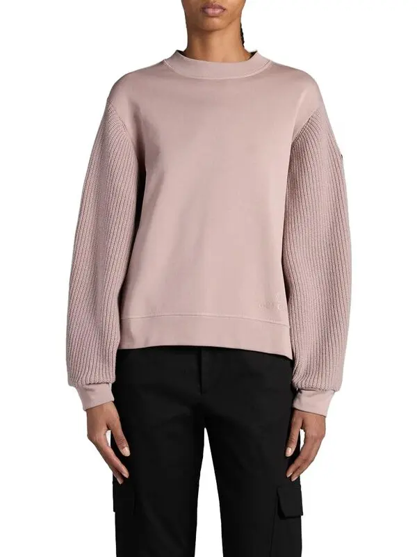 Moncler Mixed Media Sweatshirt - Etherea