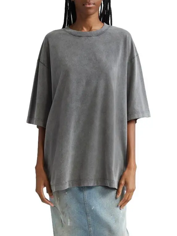 Acne Studios Exford Oversized T-shirt - Faded Black