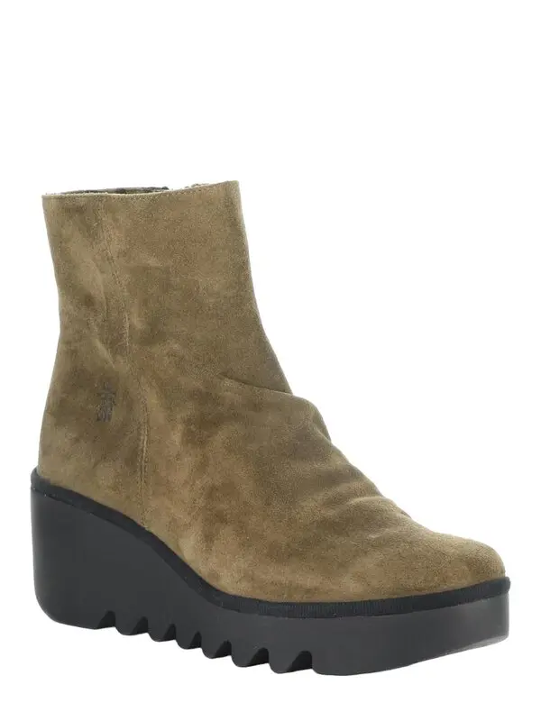 Fly London Baan Platform Wedge Bootie - 013 Elephant