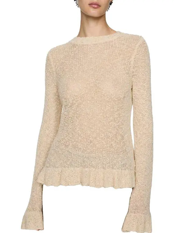 Mango Textured Knit Sweater - Natural White