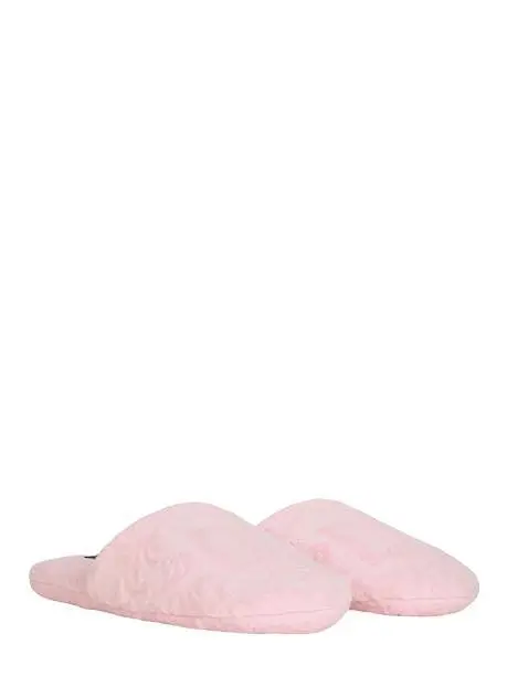 Dolce & Gabbana Dg Logo Jacquard Terry Cloth Slippers - Pink