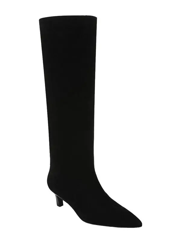 Nordstrom Dauphine Kitten Heel Knee High Boots - Black