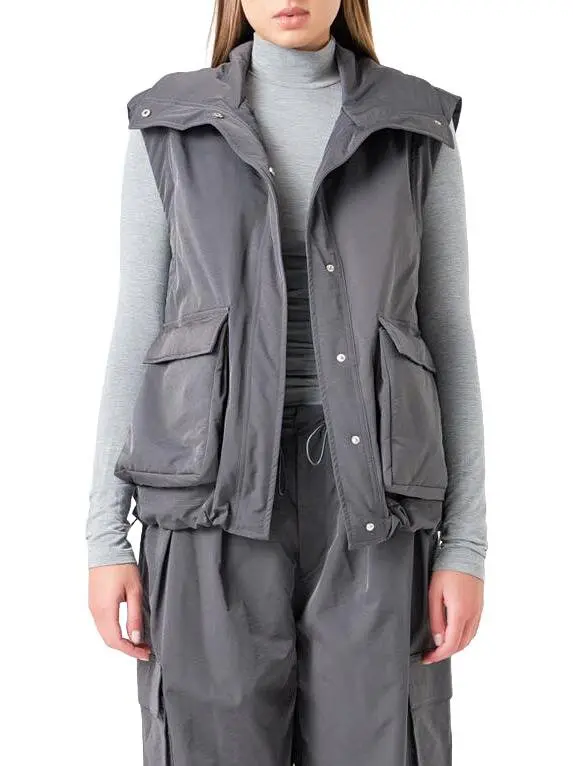 GREY LAB Boxy Vest - Grey