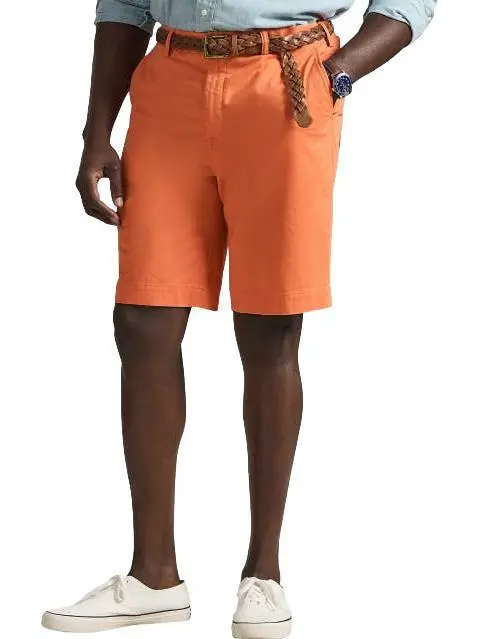 Polo Ralph Lauren Big & Tall Stretch Twill Shorts - Deep Mango