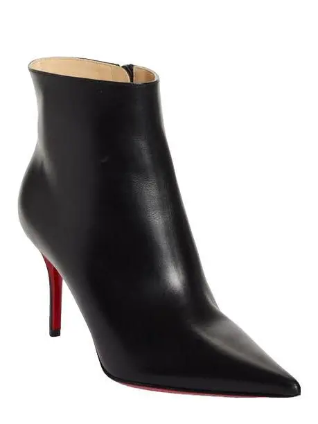 CHRISTIAN LOUBOUTIN Apostropha Pointed Toe Bootie - Black