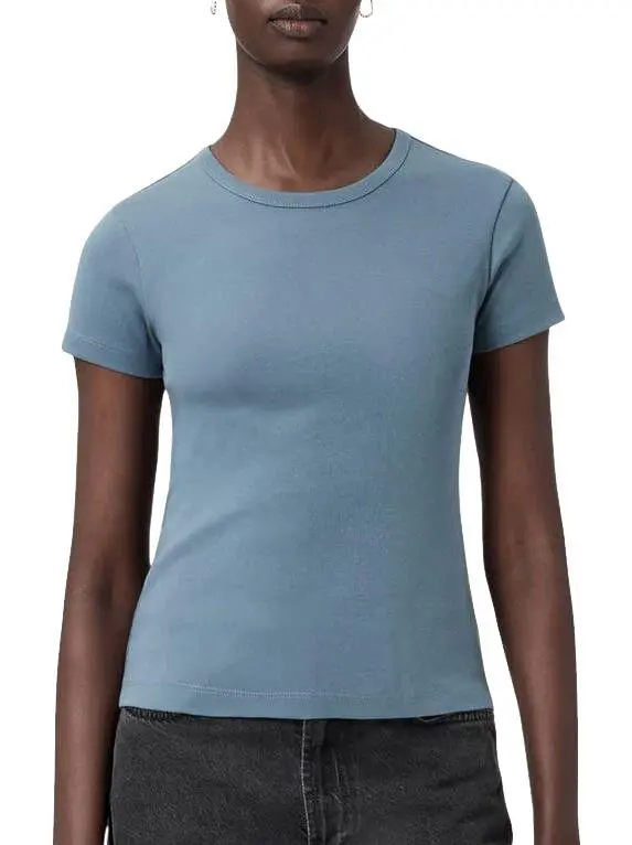 ALLSAINTS Stevie Cotton T-shirt - Pale Blue