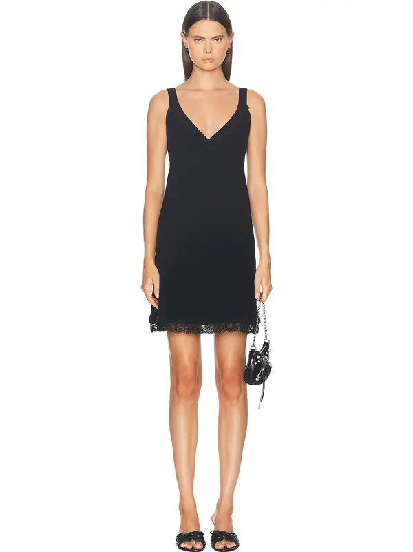 Balenciaga Straight Mini Dress - Black