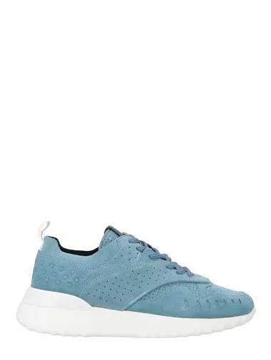 TOD'S Slate Leather Sneakers - Blue