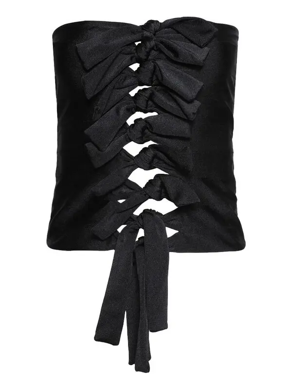 Coperni Knotted Gala Top - Black