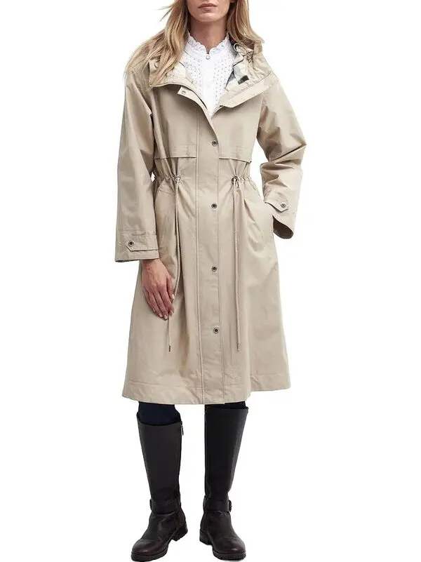 Barbour Waterproof Hooded Coat - Light Sand