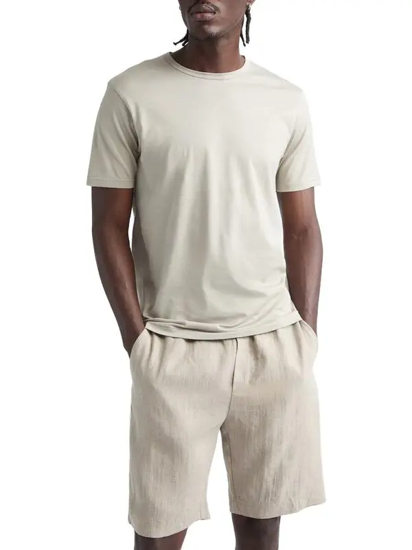 Sunspel Cotton Crewneck T-shirt - Ash