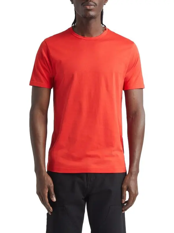 Sunspel Cotton Crewneck T-shirt - Bright Red