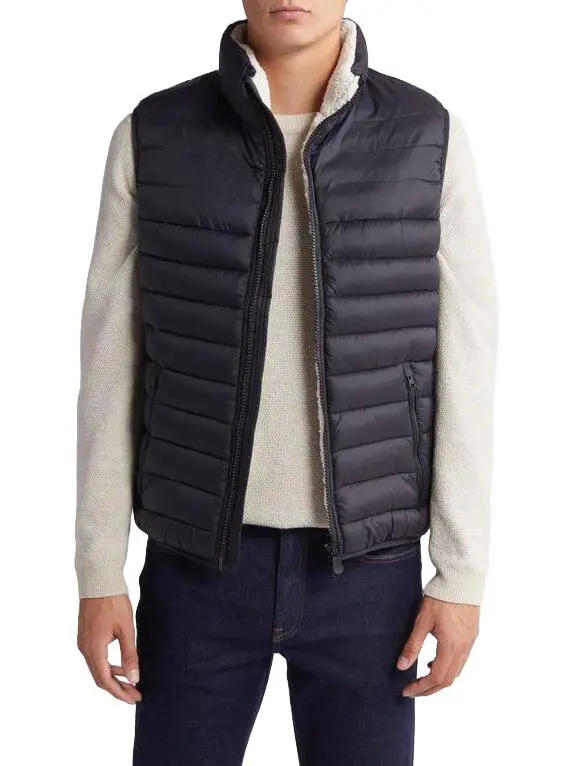 SAVE THE DUCK Majus Quilted Puffer Vest - Black