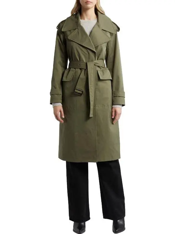 Sam Edelman Belted Trench Coat - Loden