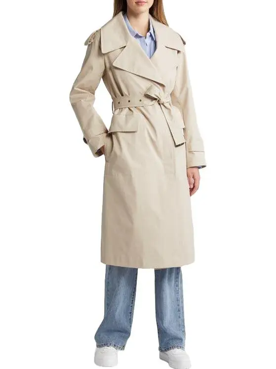 Sam Edelman Belted Trench Coat - Oat