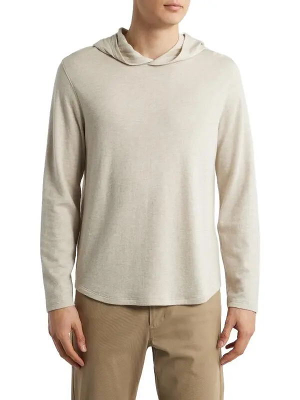 Vince Pima Cotton Blend Hoodie - Morning Haze