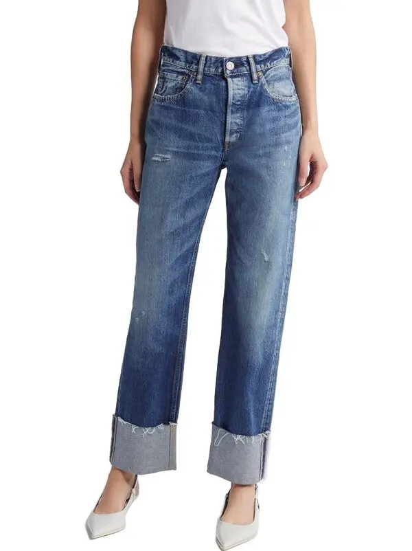 Moussy Vintage Mv Bardmoor Straight Leg Jeans - Blue