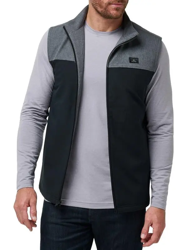 Travis Mathew Quadraplane Vest - Heather Dark Grey