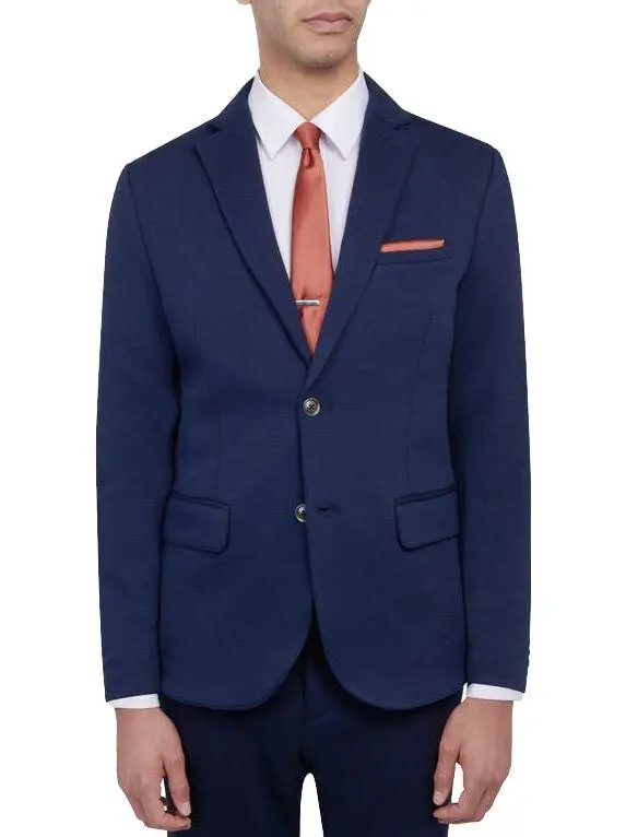 BROOKLYN BRIGADE Slim Fit Knit Sport Coat - River Blue