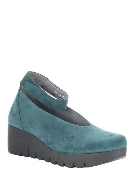Fly London Vily Platform Wedge Pump - Petrol