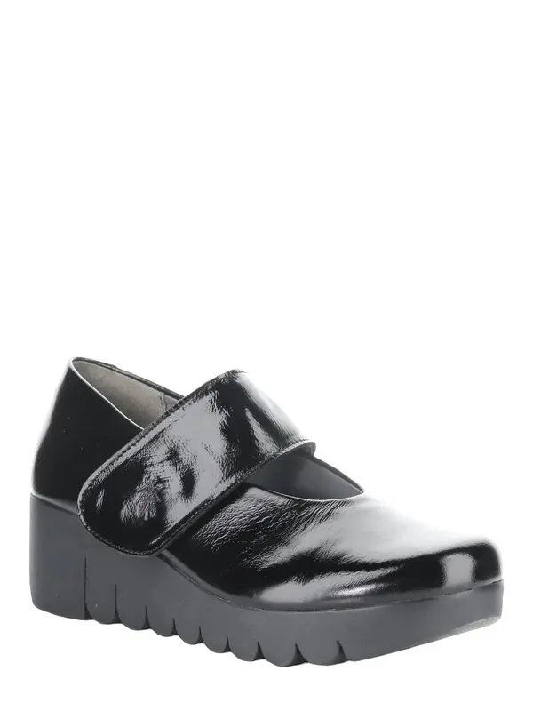 Fly London Vari Platform Wedge Pumps - Black