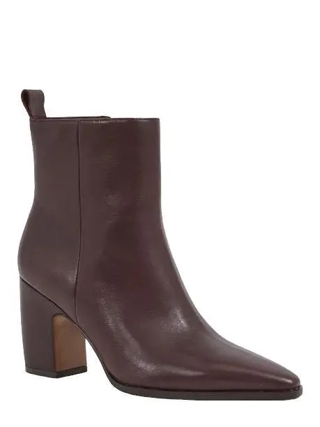 REISS Amy Pointed Toe Bootie - Oxblood