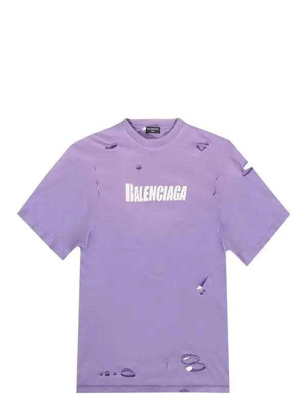 Balenciaga Boxy T-shirt /white - Purple
