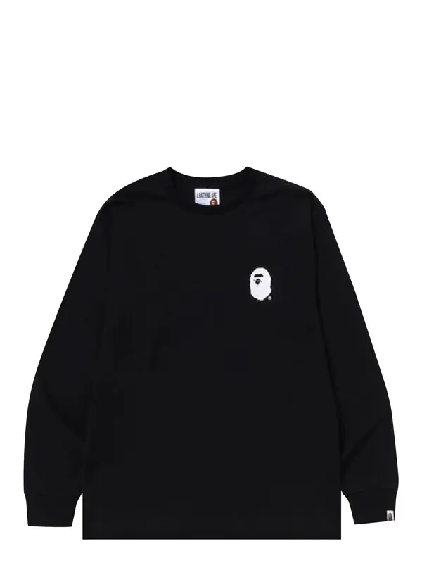 A BATHING APE Lettered Long-sleeve Tee - Black