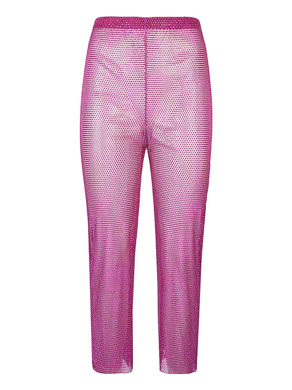 SANTA BRAND Cropped Trousers - Fuchsia