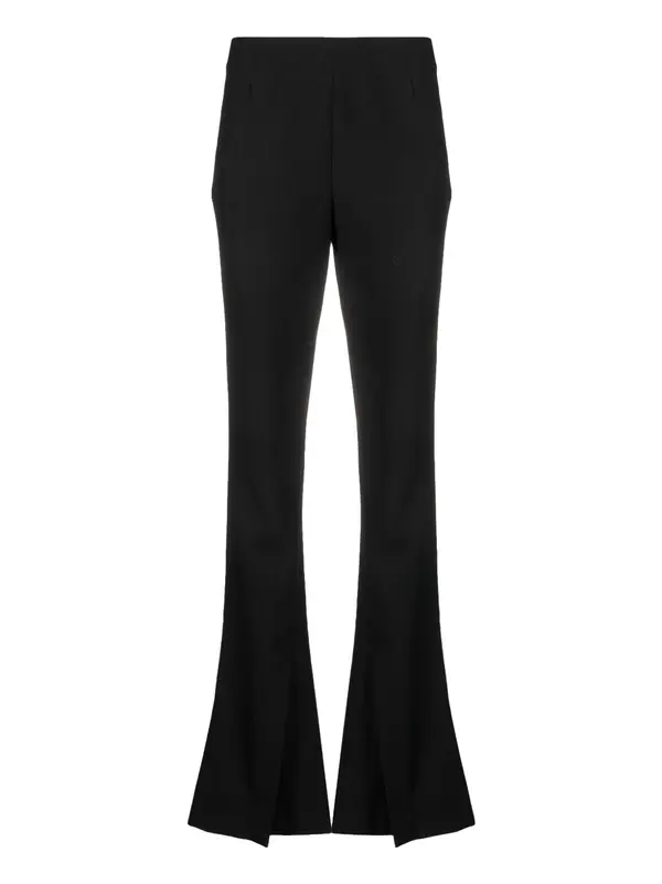 AMBUSH Flared Wool Trousers - Black