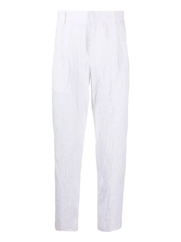Emporio Armani Cotton Chino Trousers - White