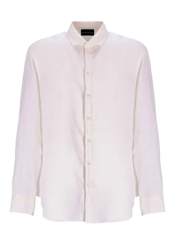 Emporio Armani Linen Shirt - White