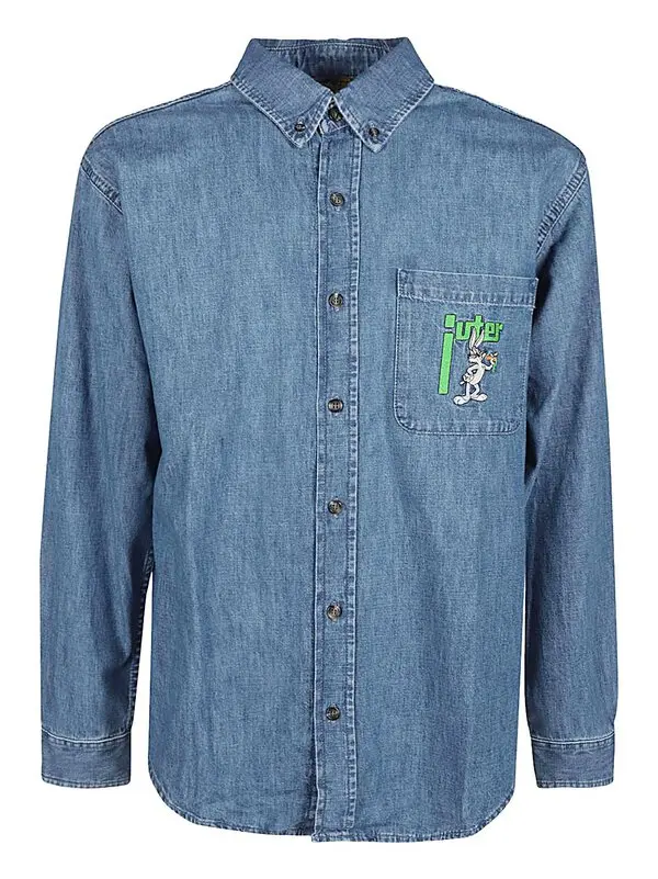 IUTER Looney Tunes Denim Shirt - Clear Blue