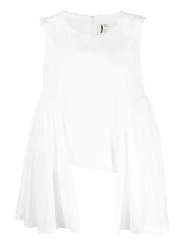Comme Des Garçons Asymmetric Tank Top - White