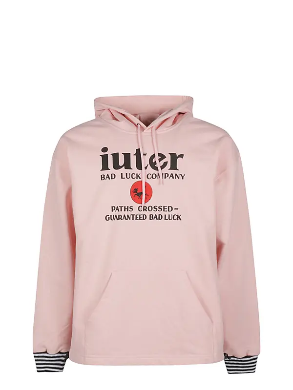 IUTER Printed Cotton Hoodie - Pink