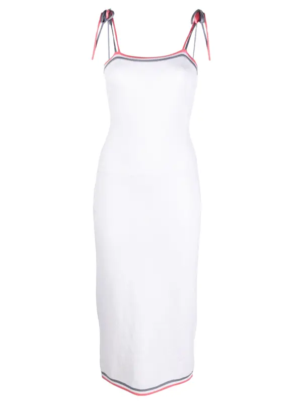 Fendi Ff Monogram Midi Dress - White