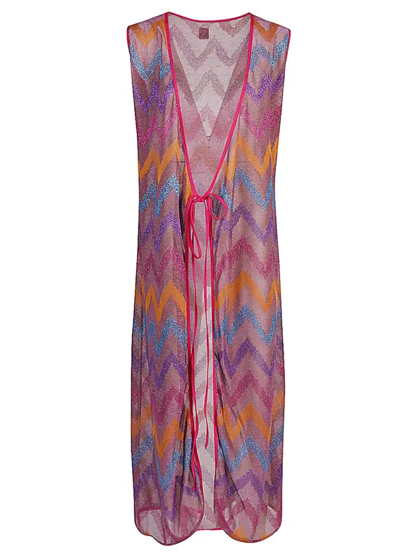FEEL ME FAB Quadrifoglio Printed Long Dress - Multicolour
